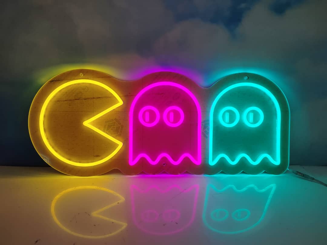 Pacman neon lamp - neon sign - neon verlichting – neonlampen.nl