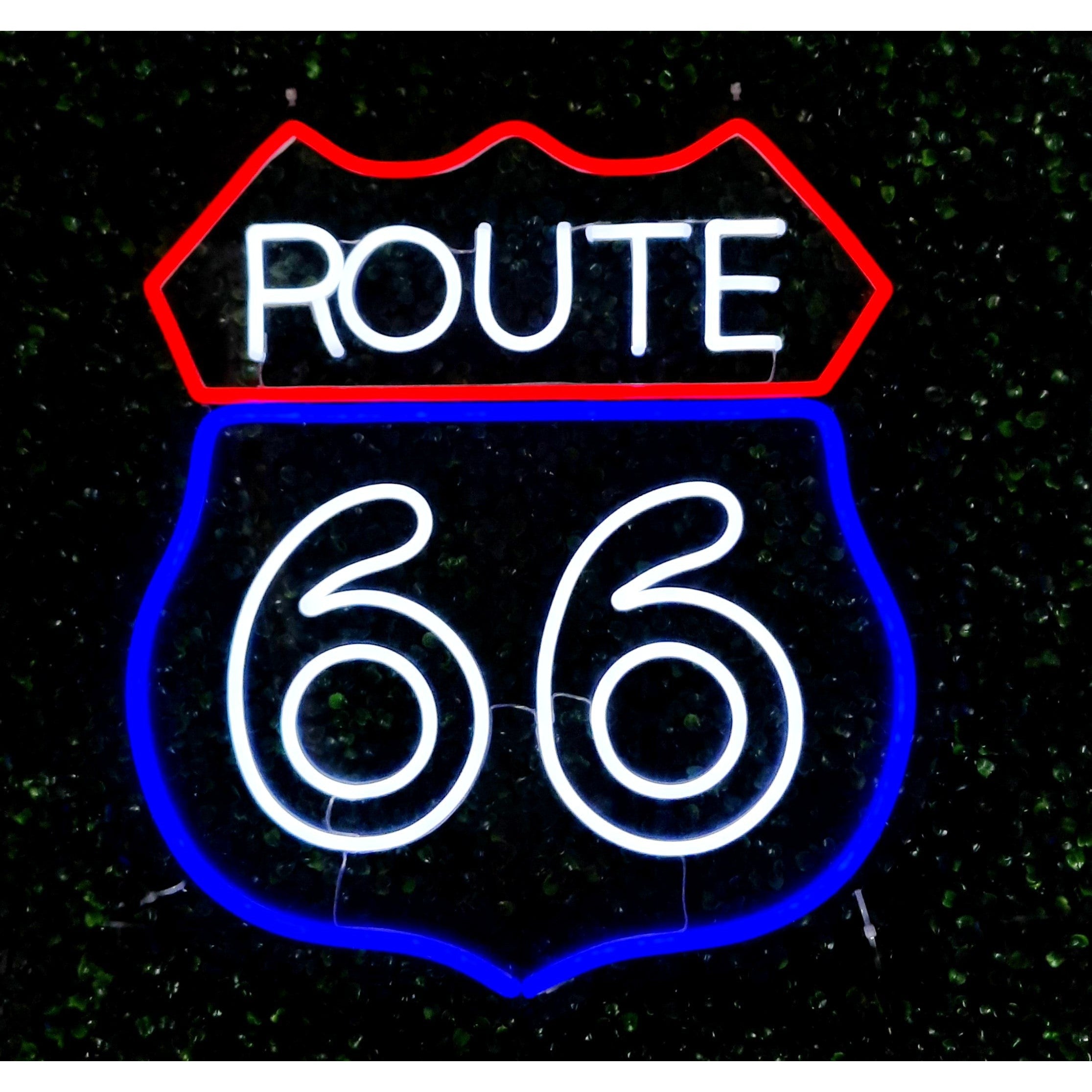 Route 66 neon lamp neon sign - neonbord - neonlicht – neonlampen.nl