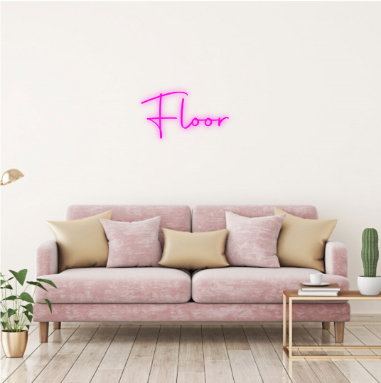 Floor neon lamp neon sign – neonlampen.nl